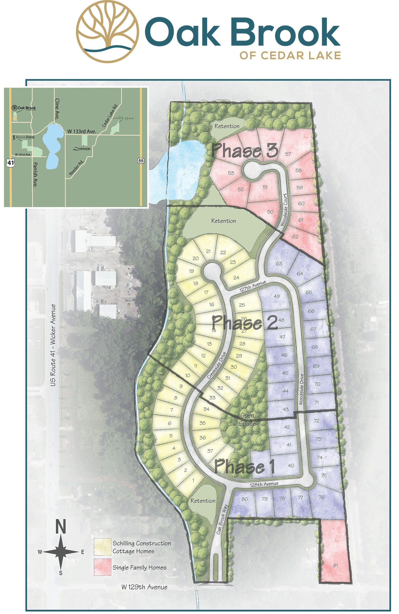 Oakbrook Map | Schilling Construction